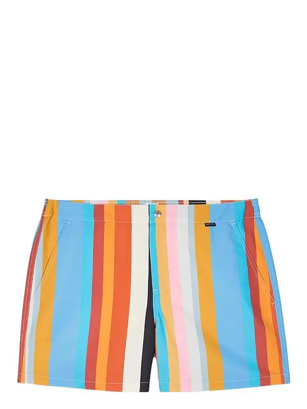 Paul Smith Striped 4" Swim Shorts - Multi