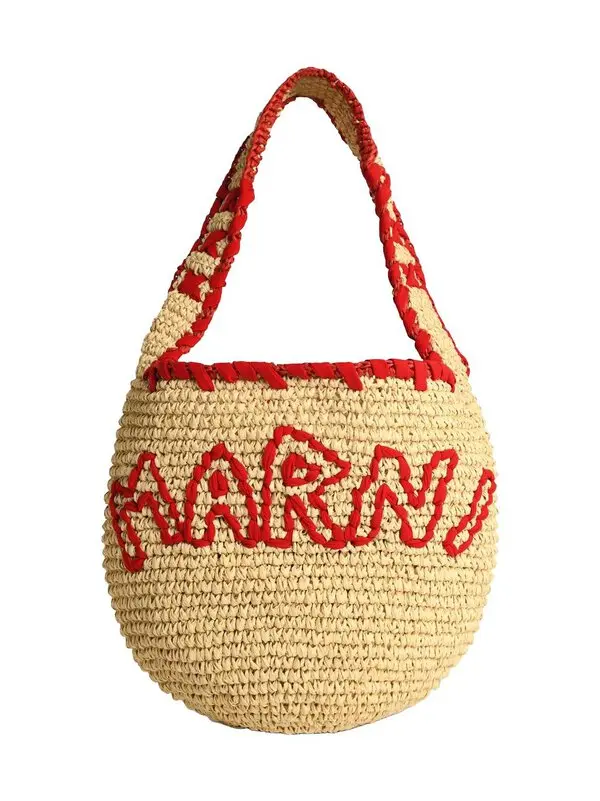 Marni Medium 'hobo Nassa' Bag - Beige
