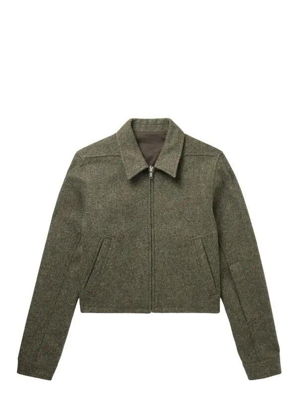 Rick Owens Alice Brad Wool Jacket - Green