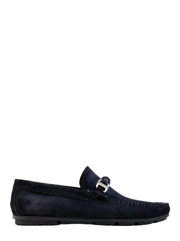Magnanni Braided-buckle Loafers - Blue