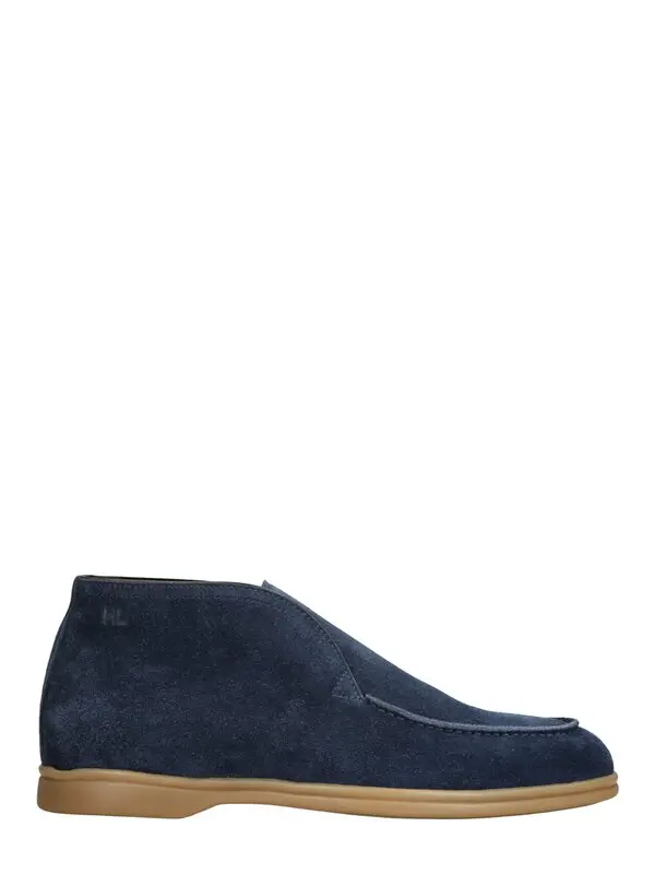 HARRYS OF LONDON Suede Rain-resistant Ankle Boots - Blue
