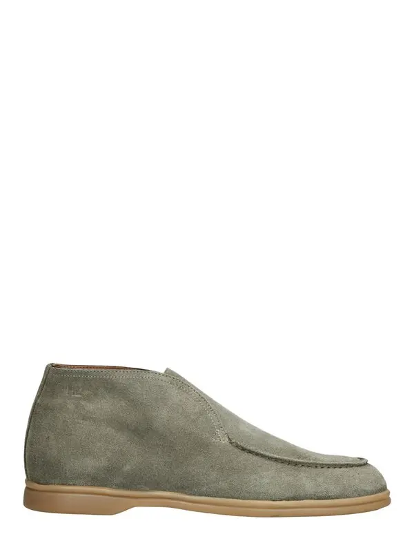 HARRYS OF LONDON Suede Rain-resistant Ankle Boots - Green