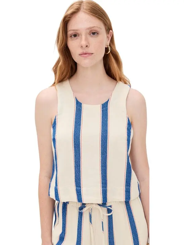 Birds Of Paradis Esther Tank - Awning Stripe