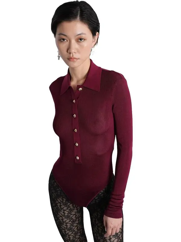 SELF-PORTRAIT Viscose Body - Red