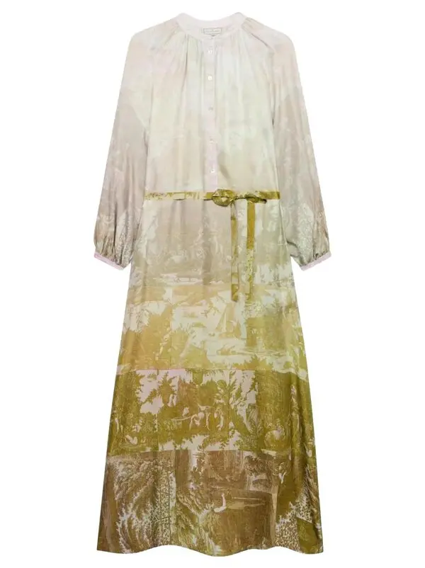 PIERRE-LOUIS MASCIA Aloe Silk Maxi Dress - Neutrals