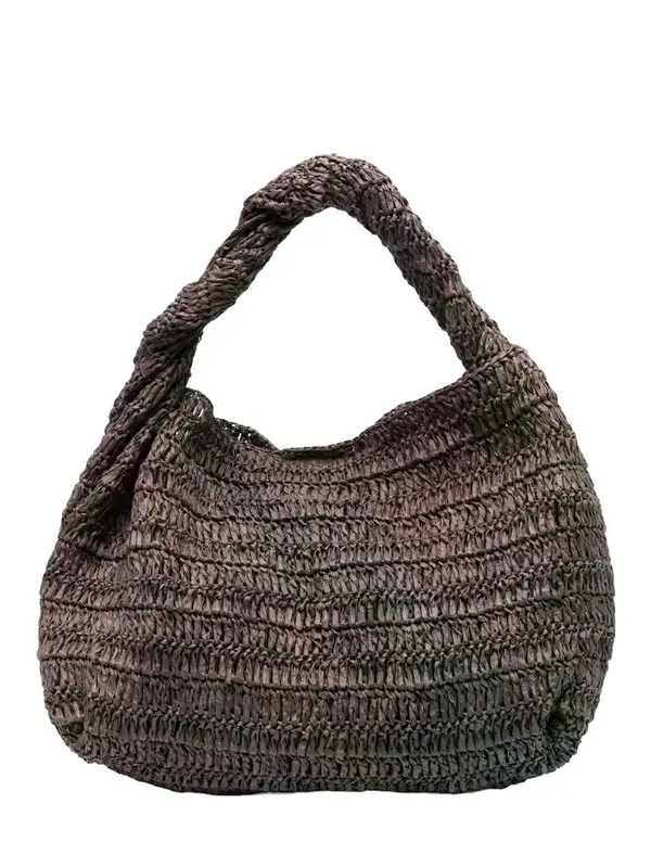 P.a.r.o.s.h Raffia Tote Bag - Brown