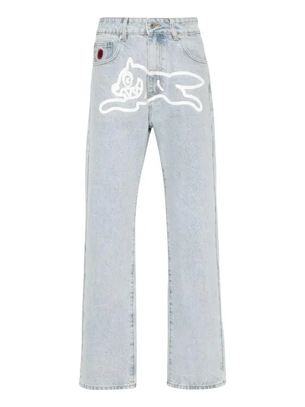 ICECREAM Running Dog Denim Jeans - Clear Blue