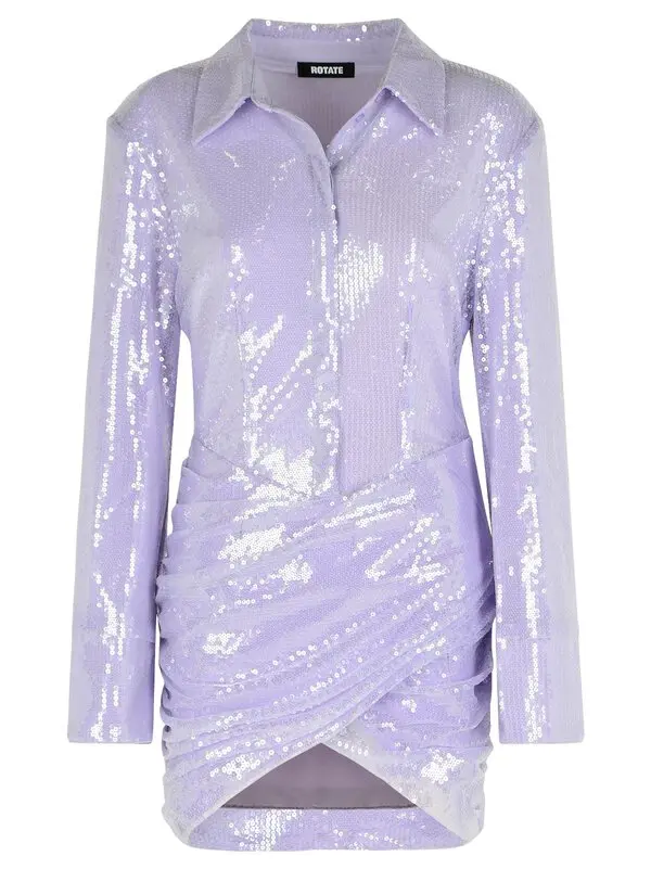 Remain Birger Christensen Sequin Mini Dress - Liliac