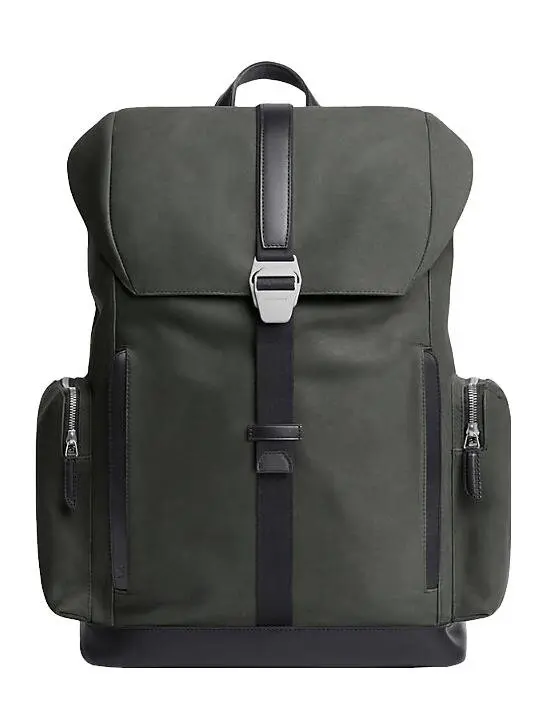 CARL FRIEDRIK Traverse Nubuck-leather Backpack - Charcoal / Black