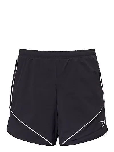 GYMSHARK Embroidered-logo Stretch-nylon Shorts - Gs Black