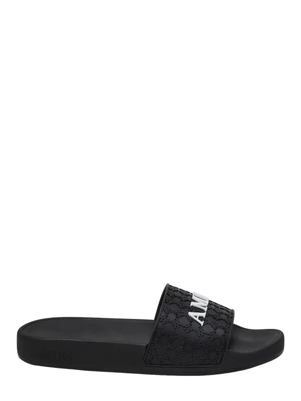 Amiri Ma Quad Pool Slide Sandals - Black
