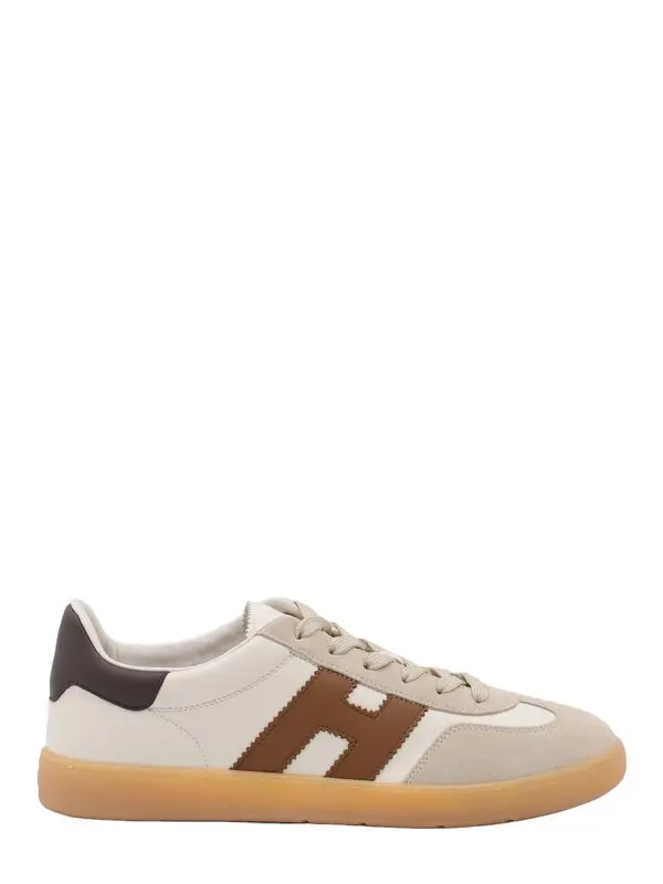 Hogan Low Top Sneakers - White-beige-brown