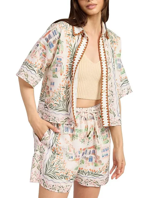 EN SAISON Alaia Top - Ivory Terracotta