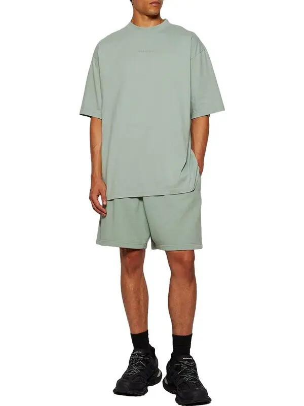 Balenciaga Cotton Shorts - Khaki