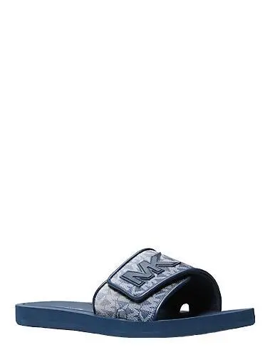 Michael Kors Palmer Ombré Signature Logo Slide Sandal - Blue