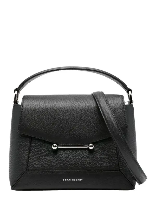 Strathberry Logo-print Tote Bag - Black