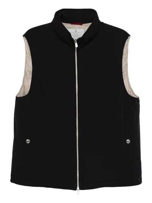 Brunello Cucinelli Outwear Waistcoat - Blue