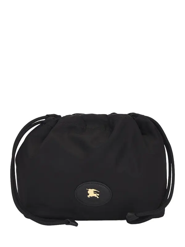 Burberry Drawstring Pouch - Black