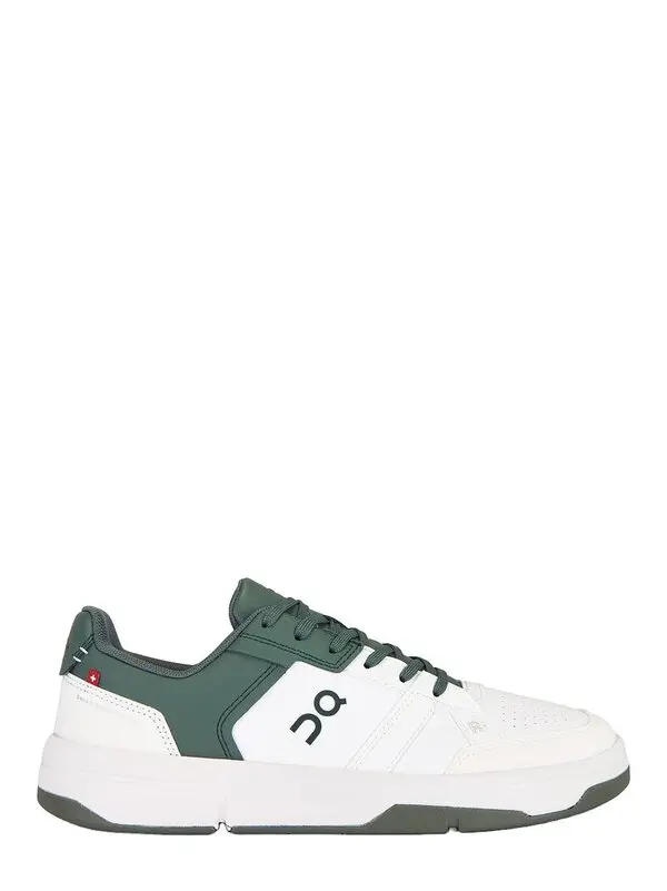 On The Roger Clubhouse Sneakers - White & Olive
