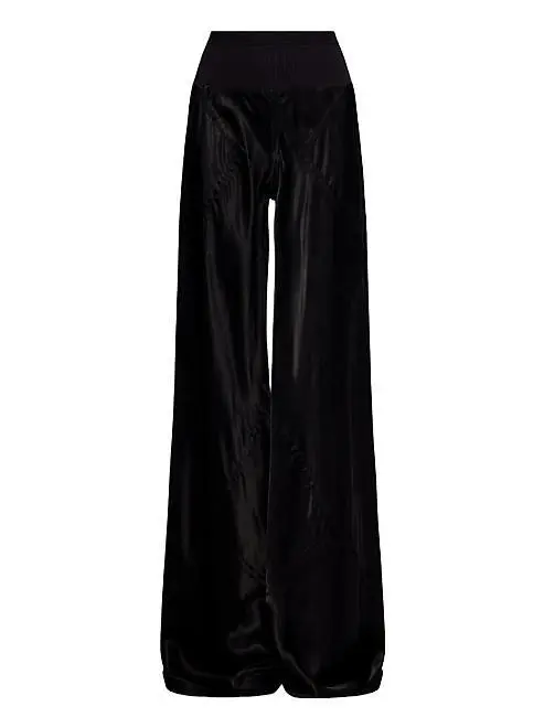 Rick Owens Bias Straight-leg Woven Trousers - Black