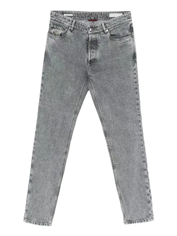 Brunello Cucinelli Stonewash Five-pocket Jeans - Grey