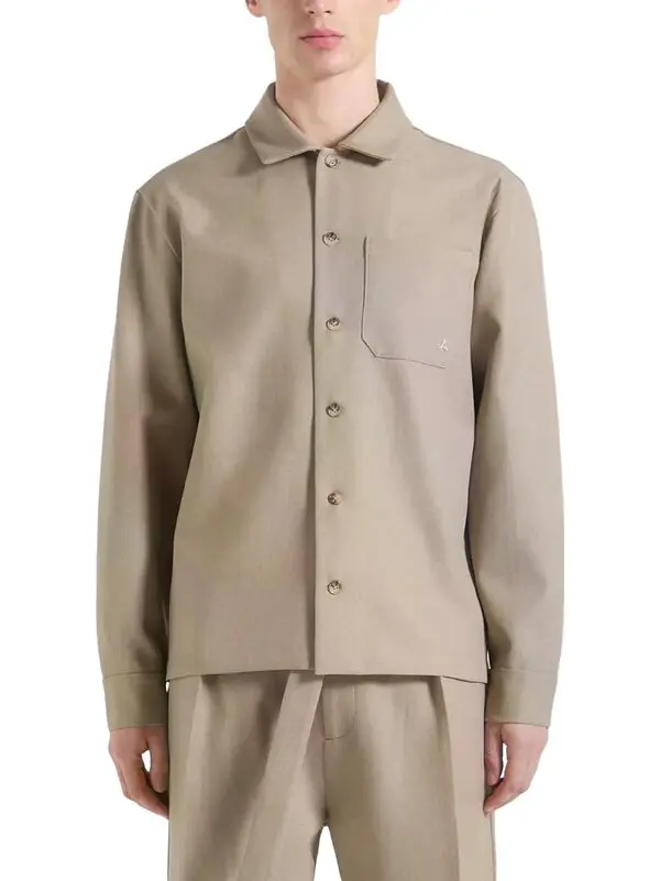 Manière De Voir Valentin Tailored Overshirt - Neutrals