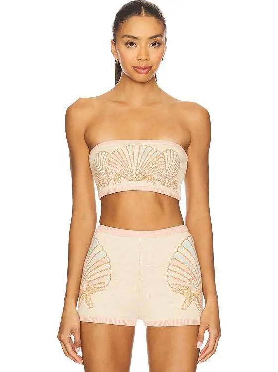 Retrofete Janna Knit Shell Top - Metallic Multi