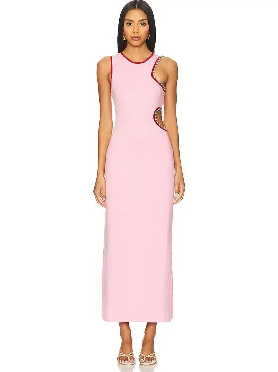 THE WOLF GANG Escena Midi Dress - Floss