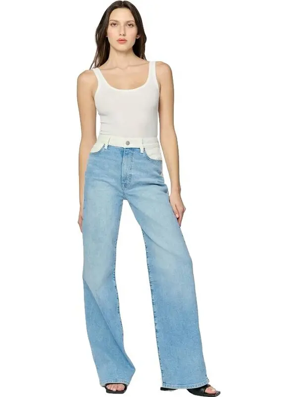 Warp + Weft Nce Wide Leg Jeans - Denim