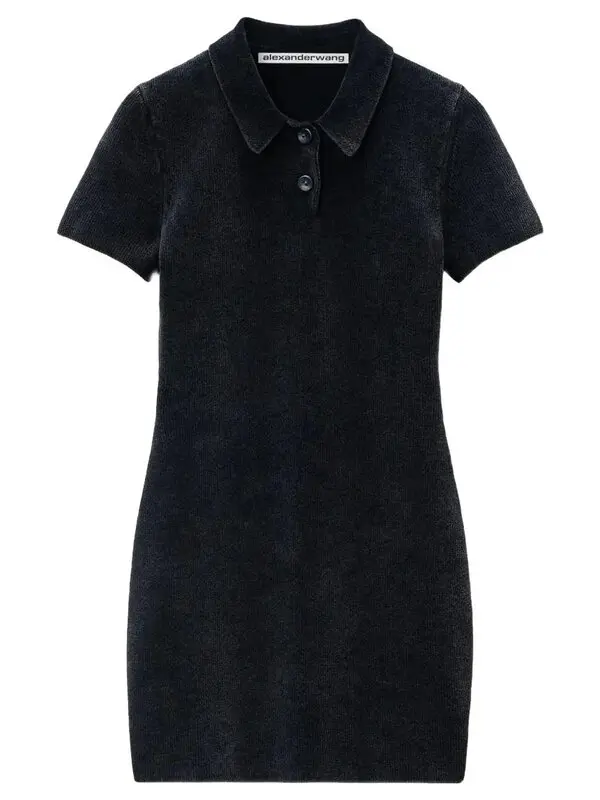 Alexander Wang Cotton-blend Chenille Minidress - Black