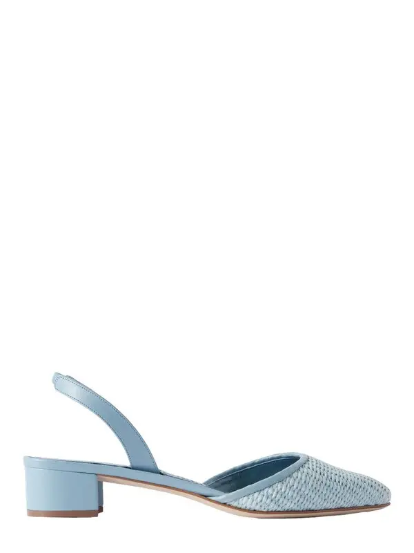 Manolo Blahnik Raffro 30 Slingback Pumps - Blue