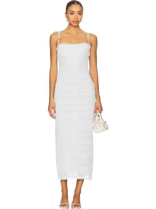 Majorelle Olivia Midi Dress - Dusty Blue