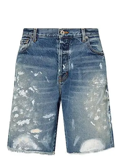 GALLERY DEPT. Painted Denim Shorts - Indigo