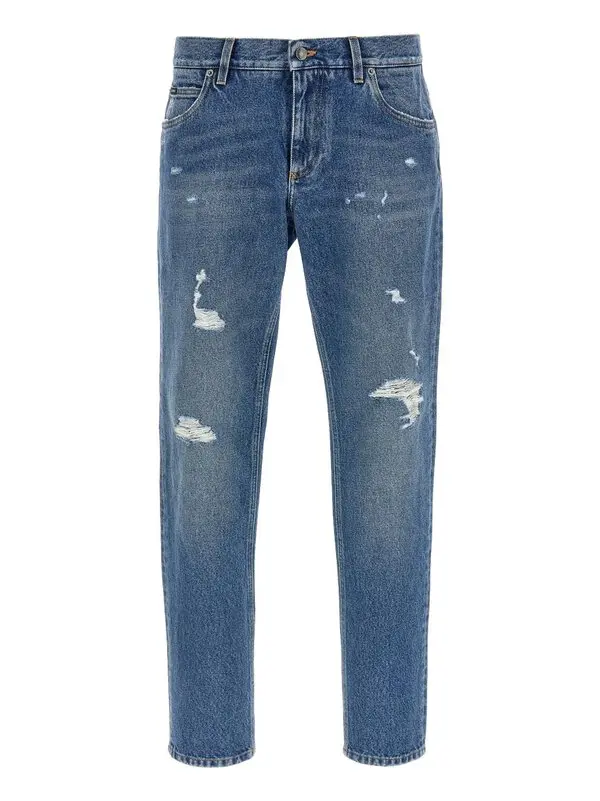 Dolce & Gabbana Private Wardrobe Straight Leg Jeans - Multicolor