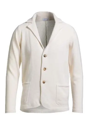 Boglioli Single-breasted Virgin Wool Cashmere Blazer - White