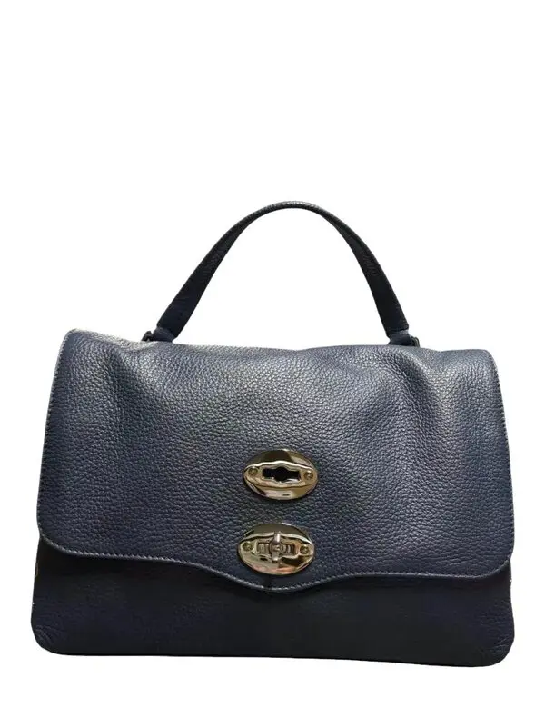 ZANELLATO Postina Clutch Bag With Stud Details - Blue