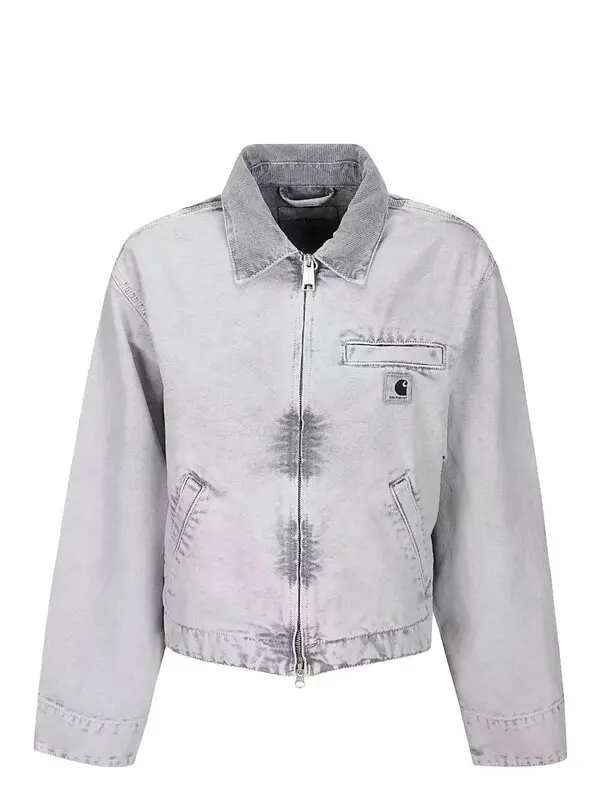 Carhartt Work In Progress Emery Zip-front Cropped Jacket - Grey