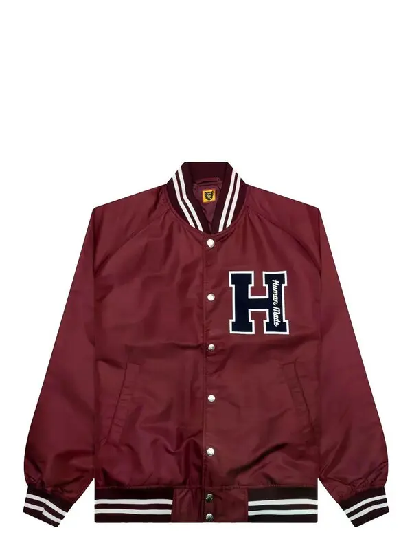 HUMAN MADE Varsity Logo Bomber Jacket - Red