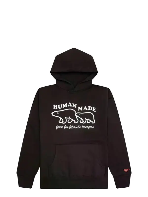HUMAN MADE Polar Bear-print Hoodie - Black