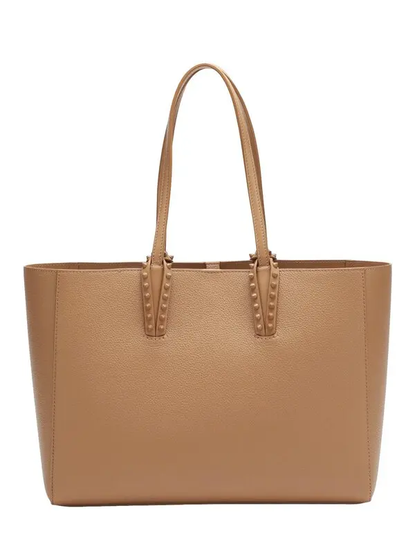 CHRISTIAN LOUBOUTIN Leather Cabata Small Tote Bag - Brown