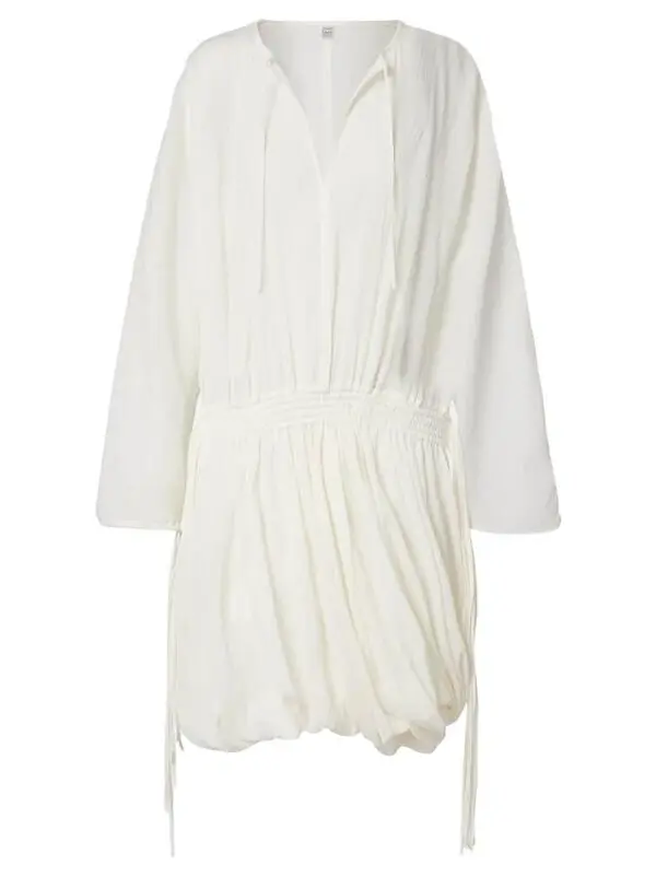 TOTÊME Cotton Mini Dress - White