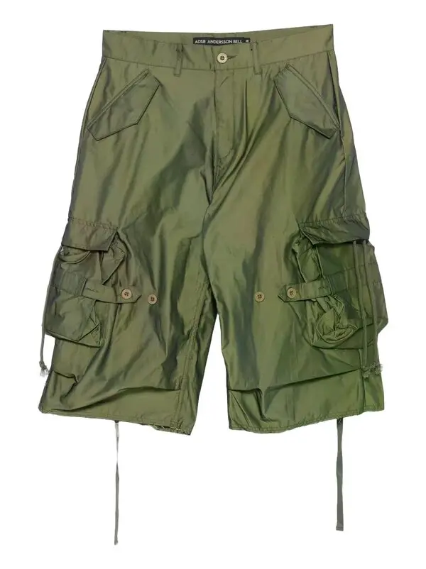 Andersson Bell Nadrin Multi-pocket Cargo Shorts - Green