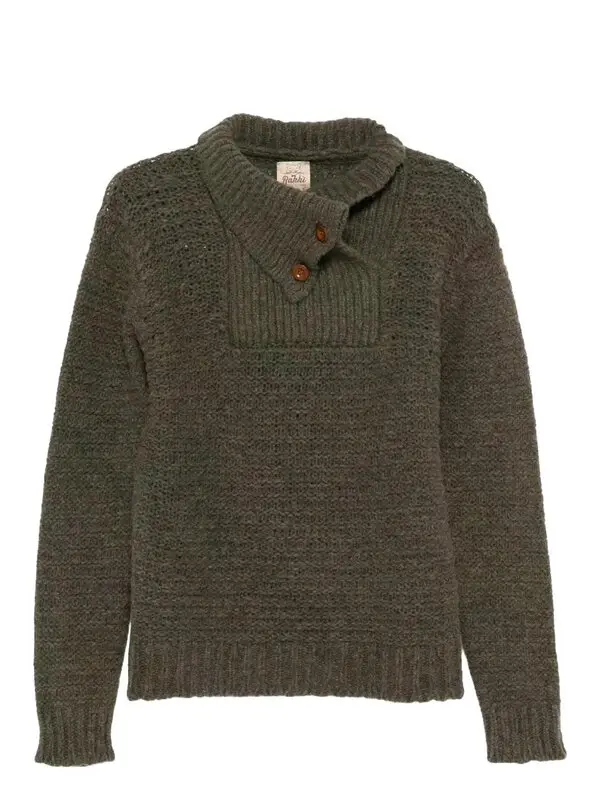 RAKKI Button-fastening Sweater - Green