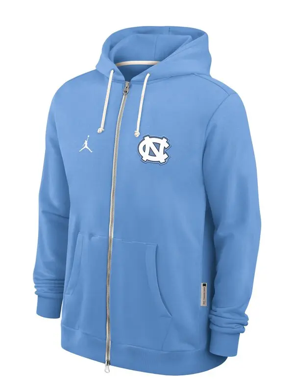 JORDAN North Carolina Sideline Dri-fit Full-zip Hoodie - Blue