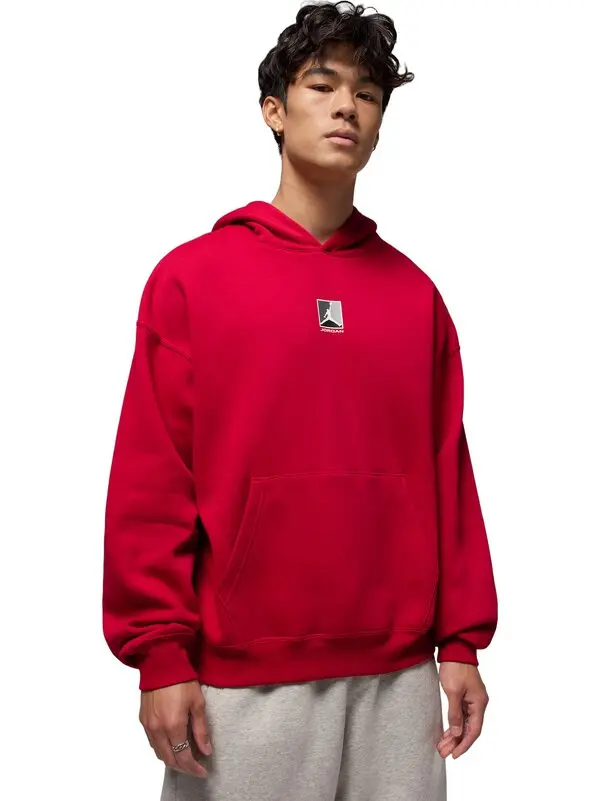JORDAN Brooklyn Fleece Graphic Pullover Hoodie - Red