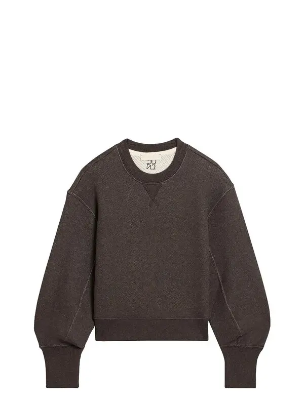 Ulla Johnson Lumi French Cotton-terry Sweatshirt - Chocolate
