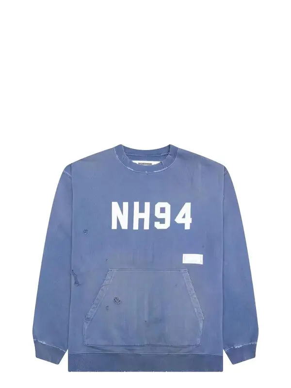 NEIGHBORHOOD Nh94 Distressed Sweatshirt - Blue