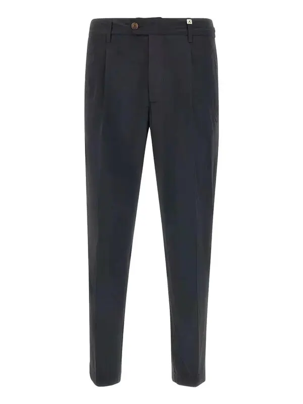 MYTHS Pleated-pocket Trousers - Black