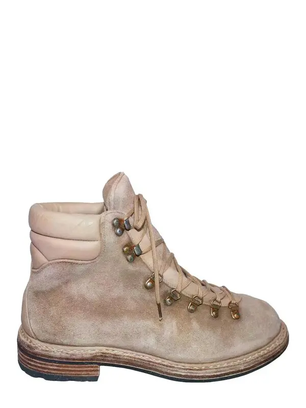 Guidi Lace-up Suede Hiking Boots - Neutrals