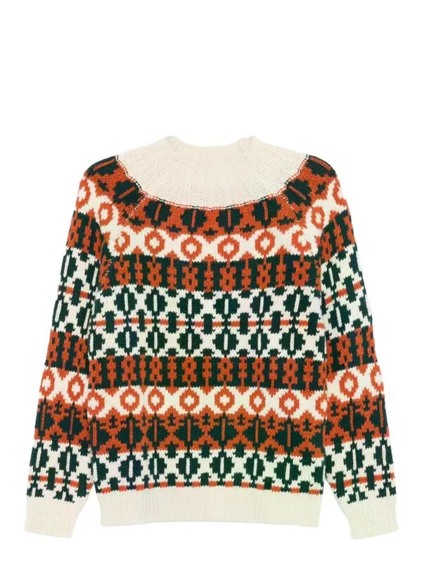 RAKKI Merino Wool Fair Isle Sweater - Neutrals